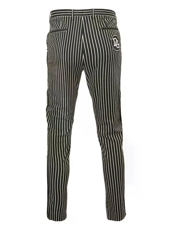 Dolce & Gabbana Striped Cotton Trousers
