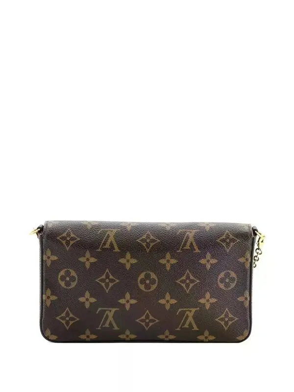 LOUIS VUITTON Felicie Pochette Limited Edition Vivienne Xmas Monogram Canvas - Brown