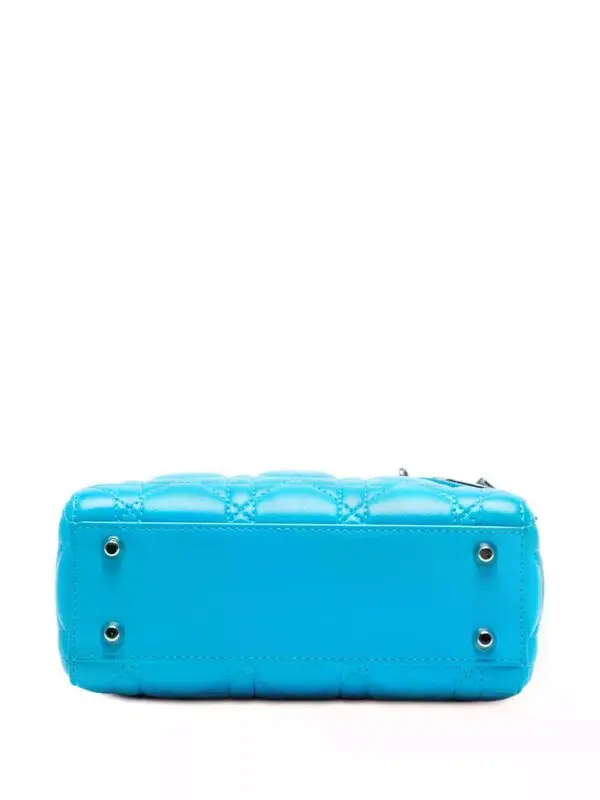 Dior 2014 Mini Lambskin Cannage Lady Satchel
