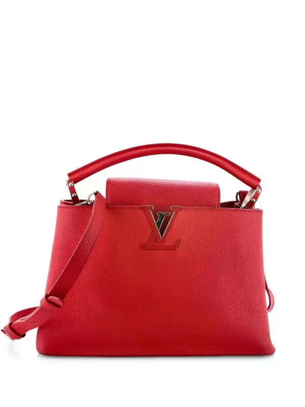 LOUIS VUITTON Capucines Pm Satchel - Red