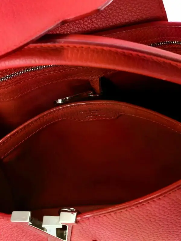 LOUIS VUITTON Capucines Pm Satchel - Red