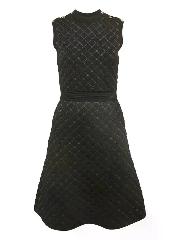 Sandro Quilted Sleeveless Dress