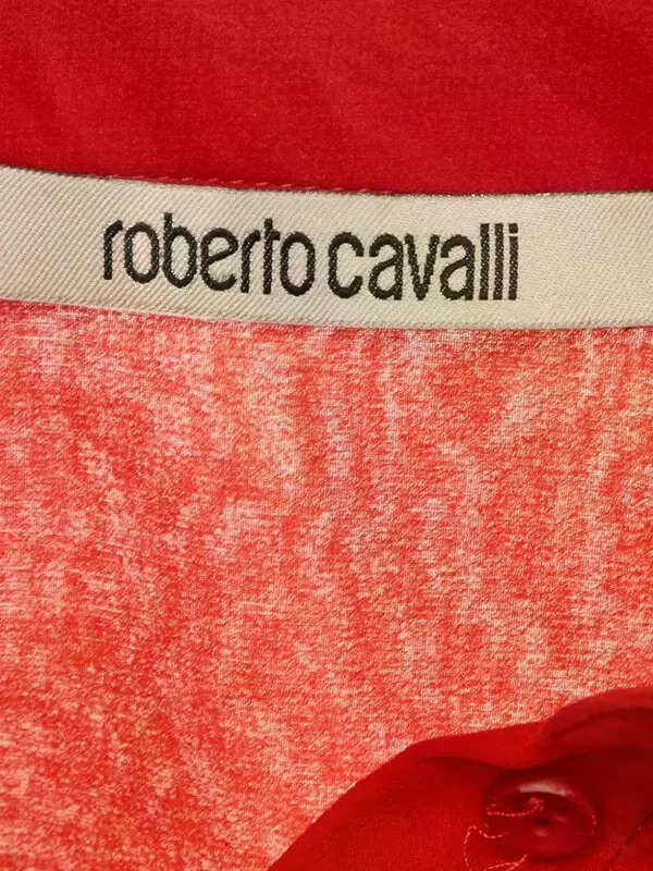 Roberto Cavalli Ruffled Long-sleeve Shirt