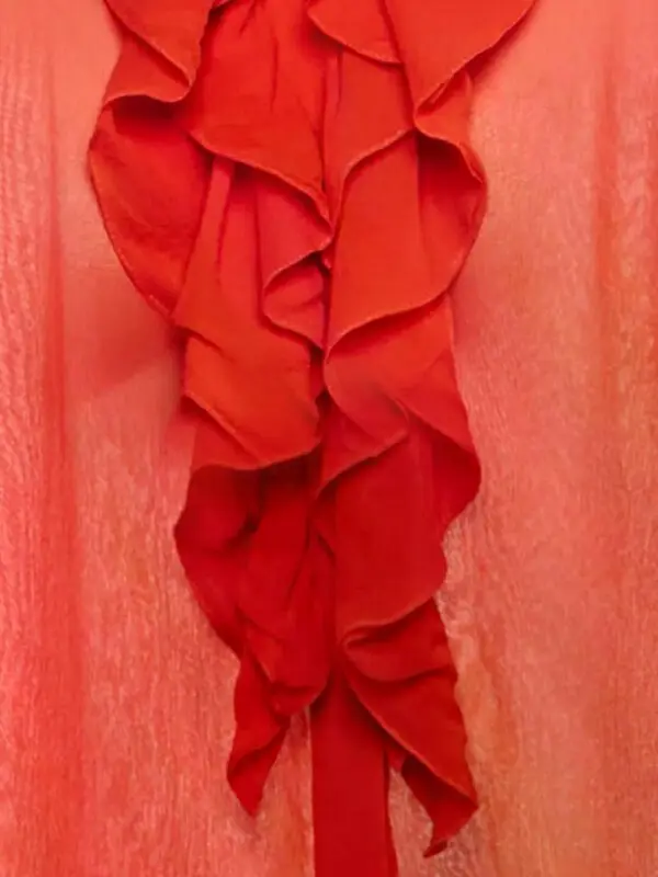 Roberto Cavalli Ruffled Long-sleeve Shirt