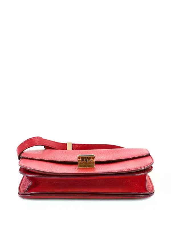 Celine Classic Box Bag Grainy Leather Medium - Red