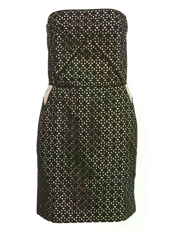 Maje Embroidered Strapless Dress