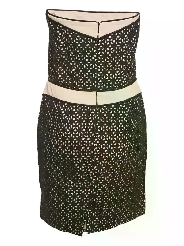 Maje Embroidered Strapless Dress