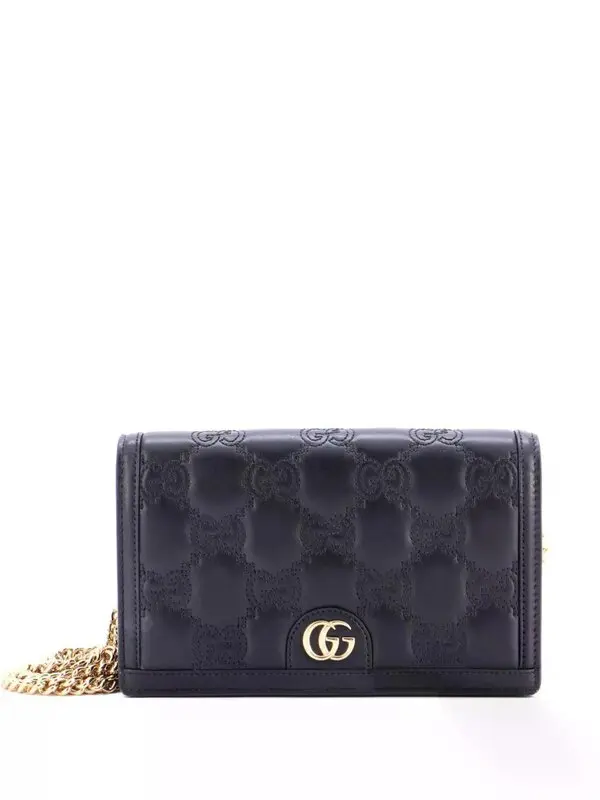 Gucci Gg Marmont Chain Wallet - Black