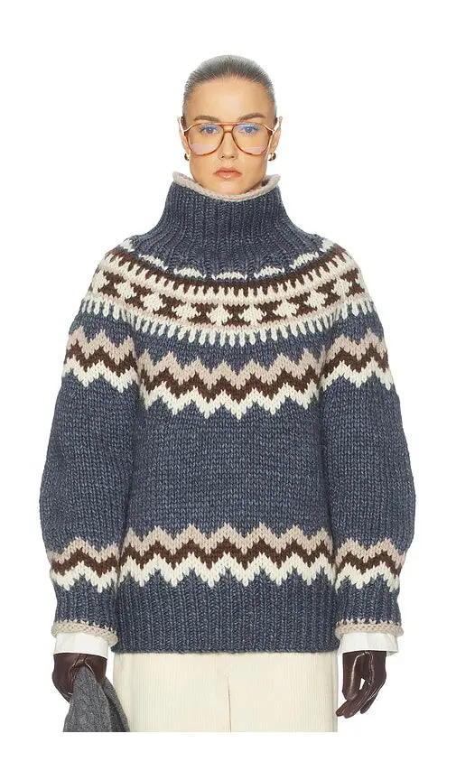 HELSA Asta Fairisle Sweater