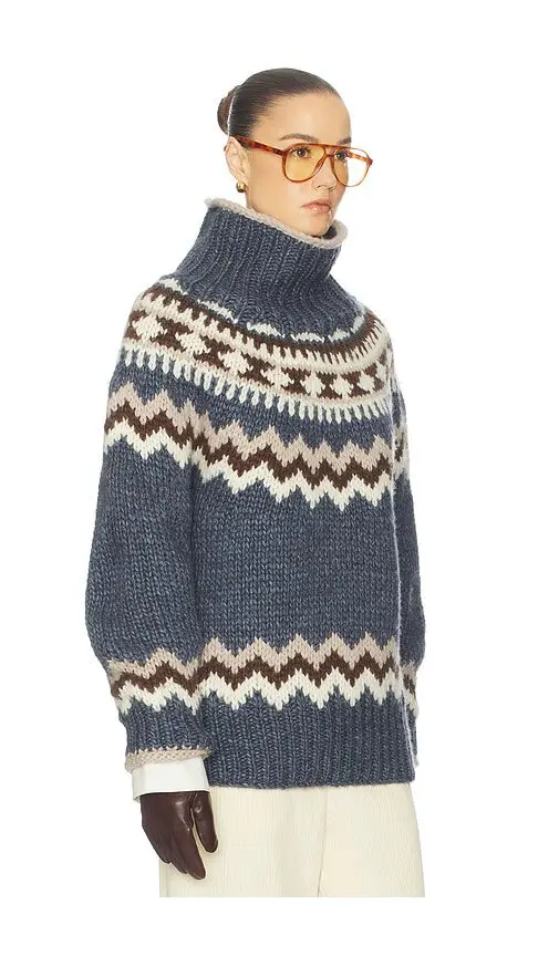 HELSA Asta Fairisle Sweater