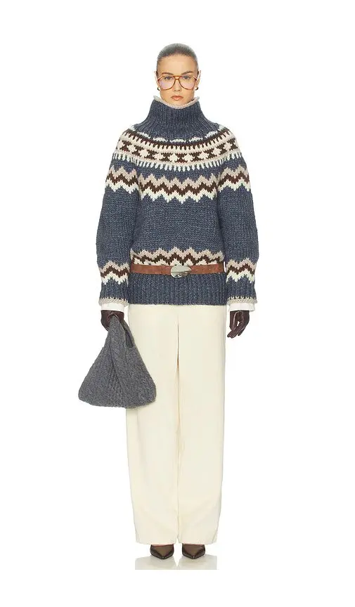 HELSA Asta Fairisle Sweater