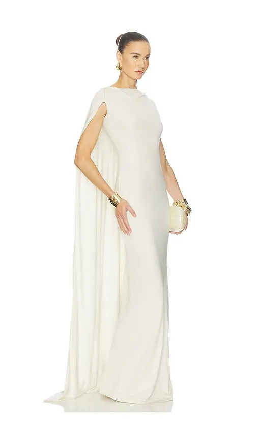 HELSA The Alva Caped Jersey Dress