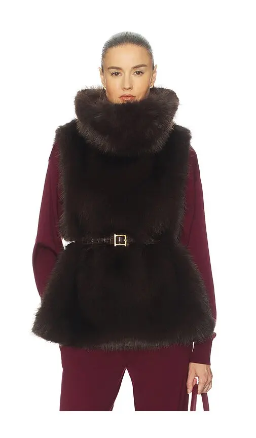 HELSA Faux Fox Gilet