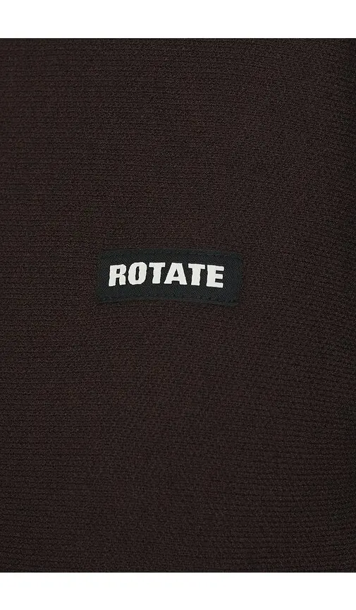 ROTATE BY BIRGER CHRISTENSEN Slinky Knit Polo Dress - Mole