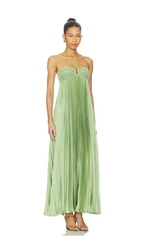 AMUR River Pleated Gown