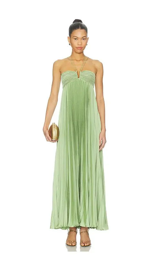 AMUR River Pleated Gown