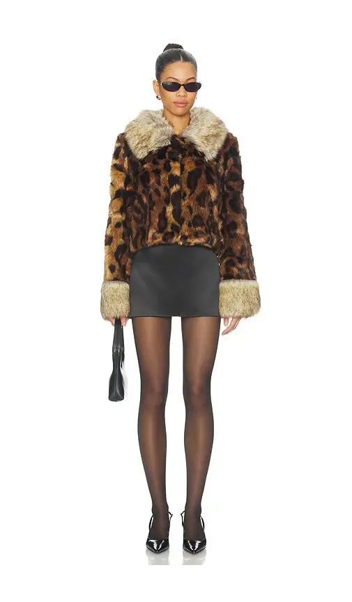 UNREAL FUR Hidden Tiger Faux Fur Jacket