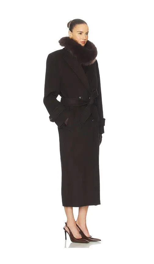 HELSA Bold Shoulder Long Coat