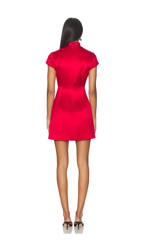 knee length dresses for ladies Sau Lee Natasha Tweed Mini Dress, Red / 10 main image 1