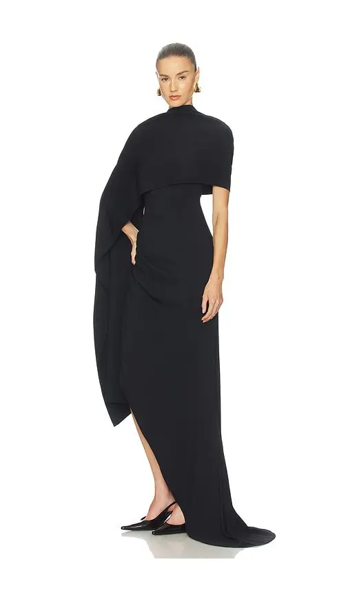 HELSA The Anastasia Gown With Cape Detail