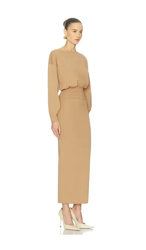 HELSA Hildie Maxi Dress - Camel