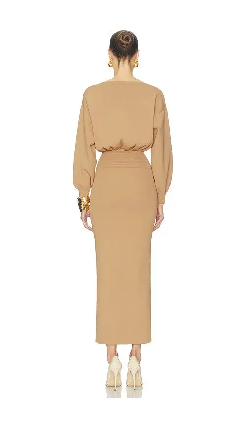 HELSA Hildie Maxi Dress - Camel