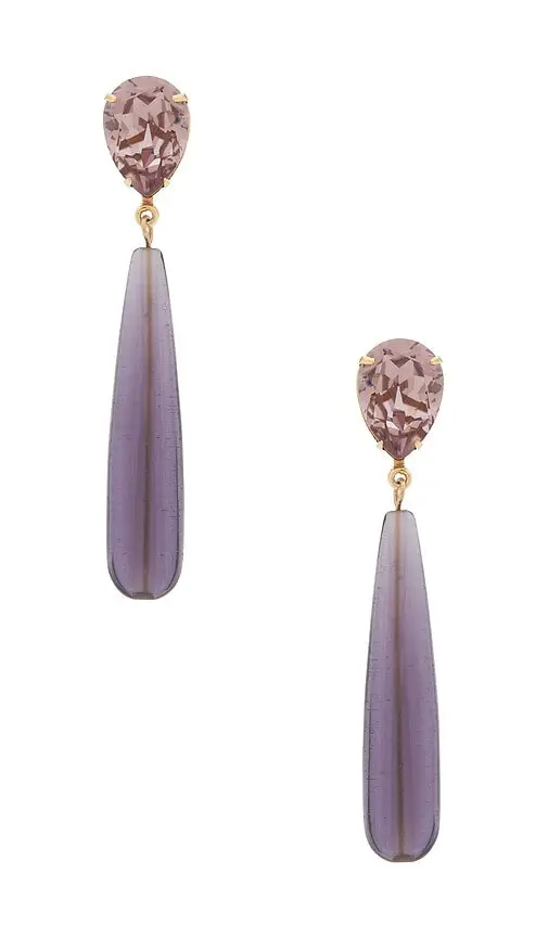 JENNIFER BEHR Caroline Dangle Earrings - Amethyst