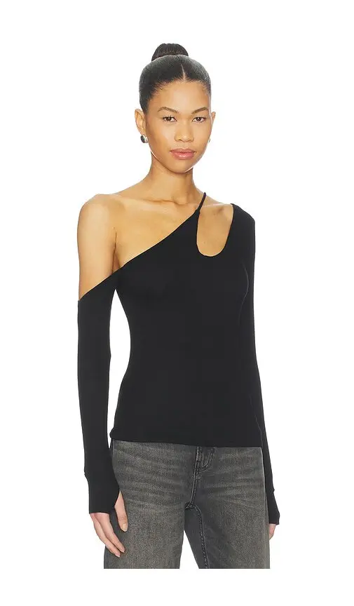 Michael Lauren Usher Asymmetrical Longsleeve Top
