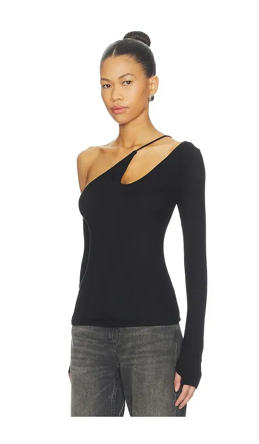 Michael Lauren Usher Asymmetrical Longsleeve Top