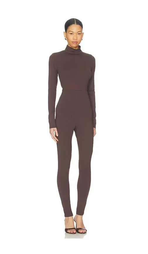 Susana Monaco Carryover Mock Neck Jumpsuit