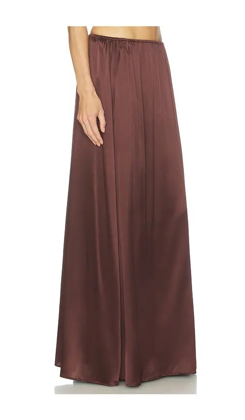 HELSA Silk Charmeuse Maxi Skirt