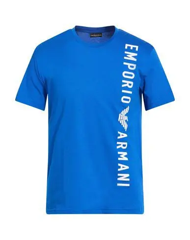 Emporio Armani Swimwear T-shirt Bright Size Cotton - Blue