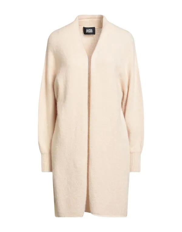 Alpha Studio Long Sleeve Bouclé Knit Cardigan