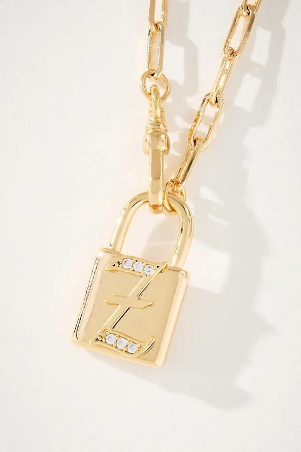 Anthropologie Monogram Pendant Necklace - Z