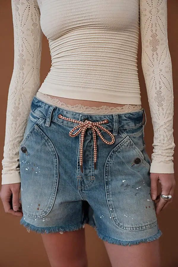 Free People We The Free Hike It Up Utility Shorts - Pasadena