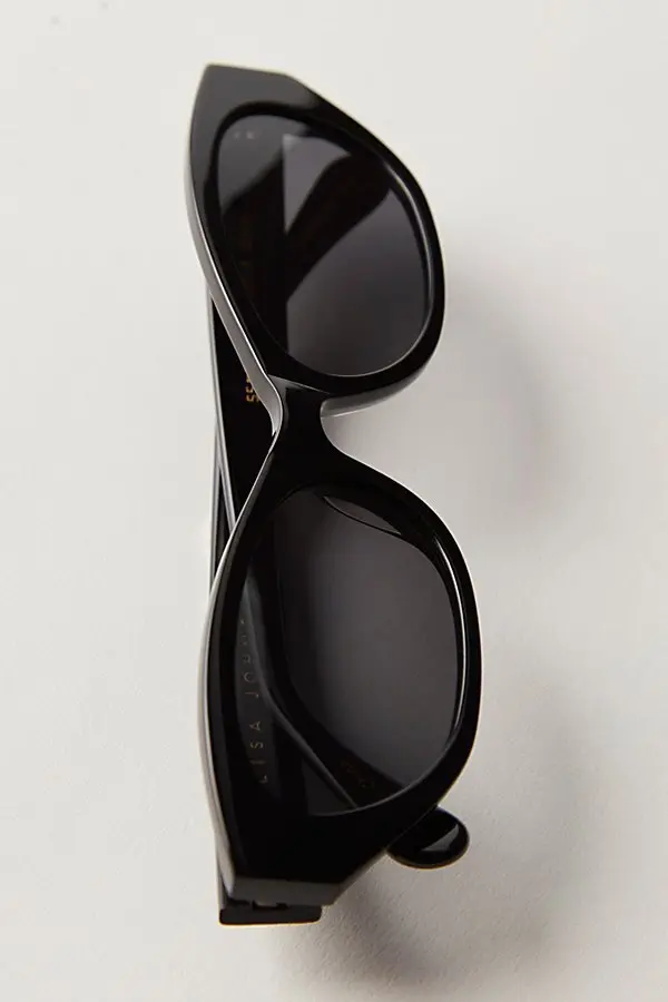 ELISA JOHNSON Dani Sunglasses - Black Gloss