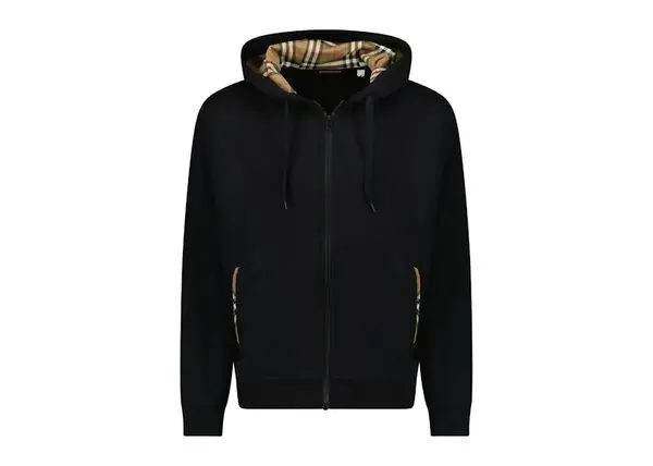 Burberry Keira Cotton Zip Up Hoodie