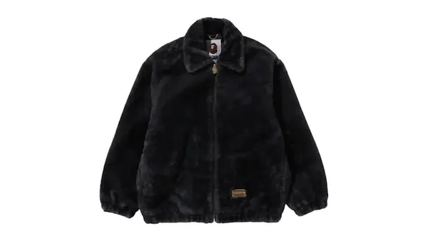 A BATHING APE Camo Fluffy Jacket