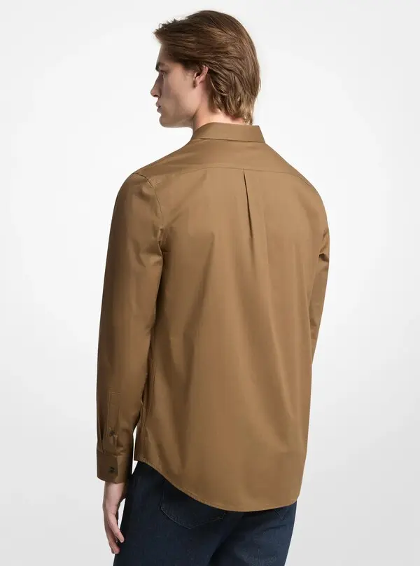 Michael Kors Classic-fit Cotton Blend Dobby Shirt