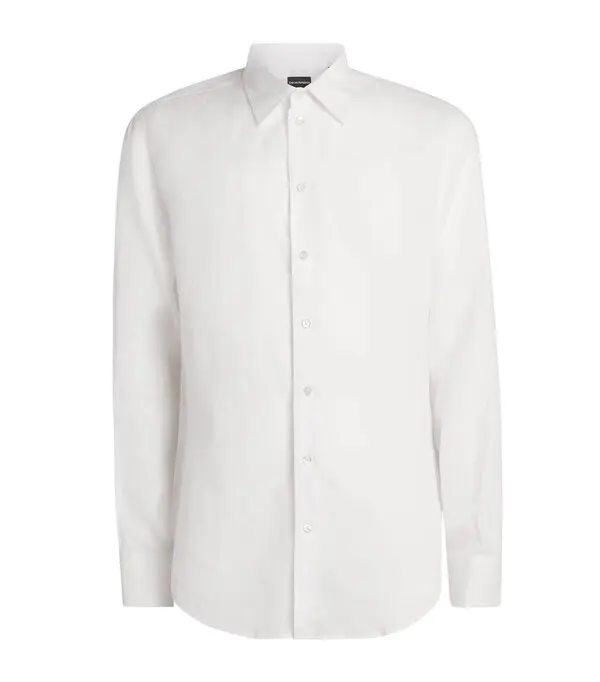 Emporio Armani Linen Logo Shirt