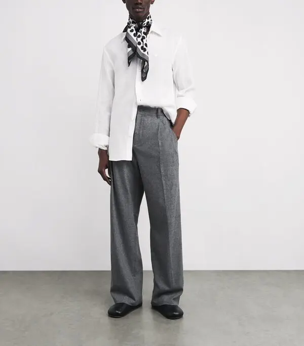 Emporio Armani Linen Logo Shirt