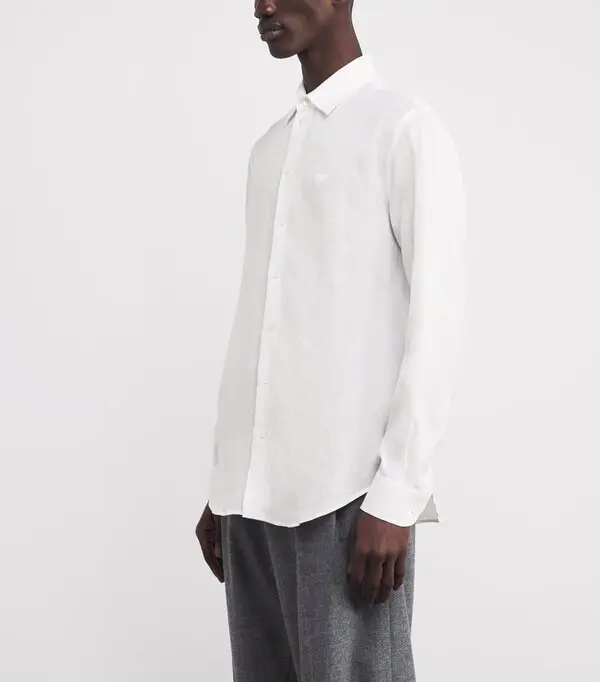 Emporio Armani Linen Logo Shirt