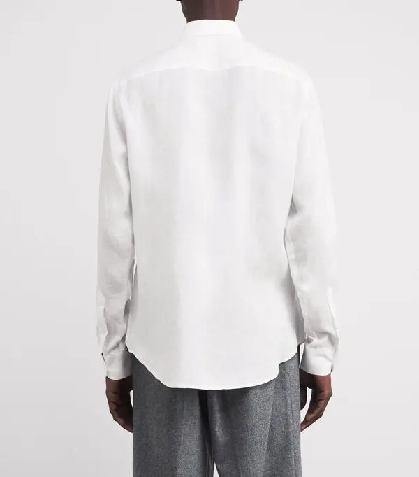 Emporio Armani Linen Logo Shirt