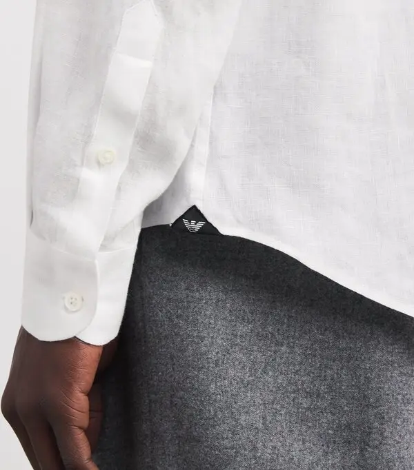 Emporio Armani Linen Logo Shirt