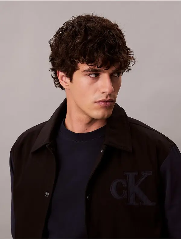 Calvin Klein Nylon-cotton Varsity Bomber Jacket