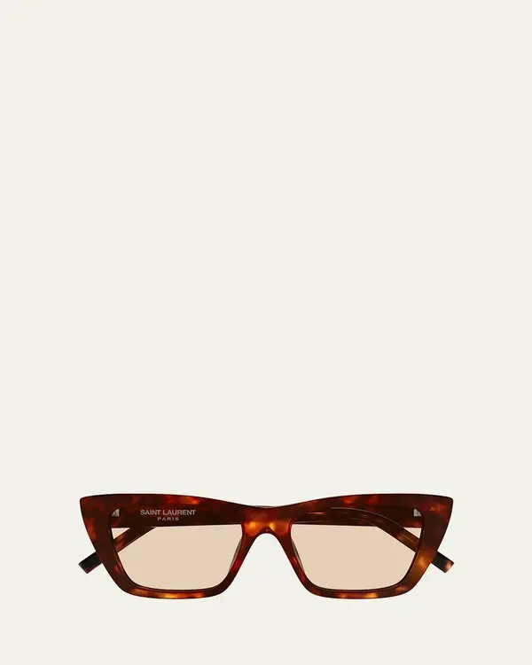 Saint Laurent Mica 53mm Cat-eye Sunglasses - Havana