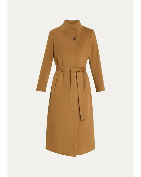 Fleurette Rhea Wool Maxi Coat - Vicuna