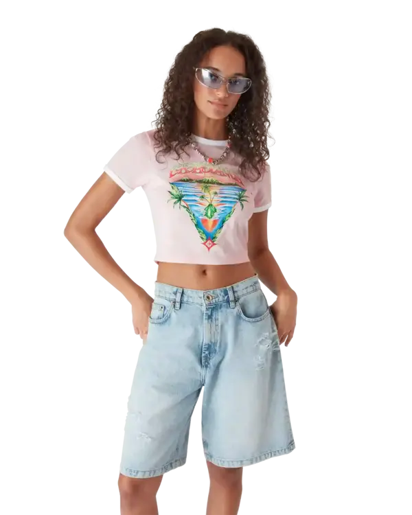 Casablanca Innocence Triangle Short Sleeve T-shirt - Multicolor