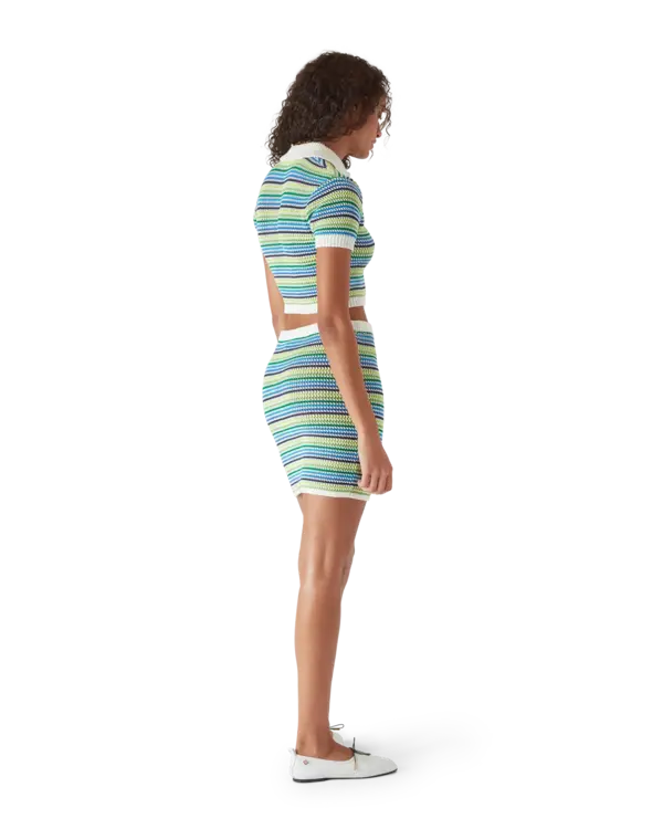 Casablanca Stripe Mini Skirt - Multicolor