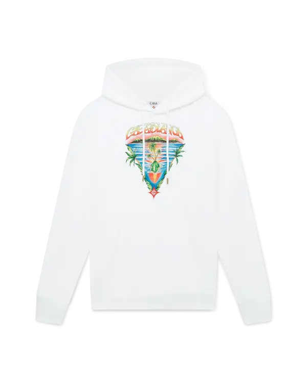 Casablanca Innocence Triangle Long Sleeve Hooded Sweatshirt - Multicolor